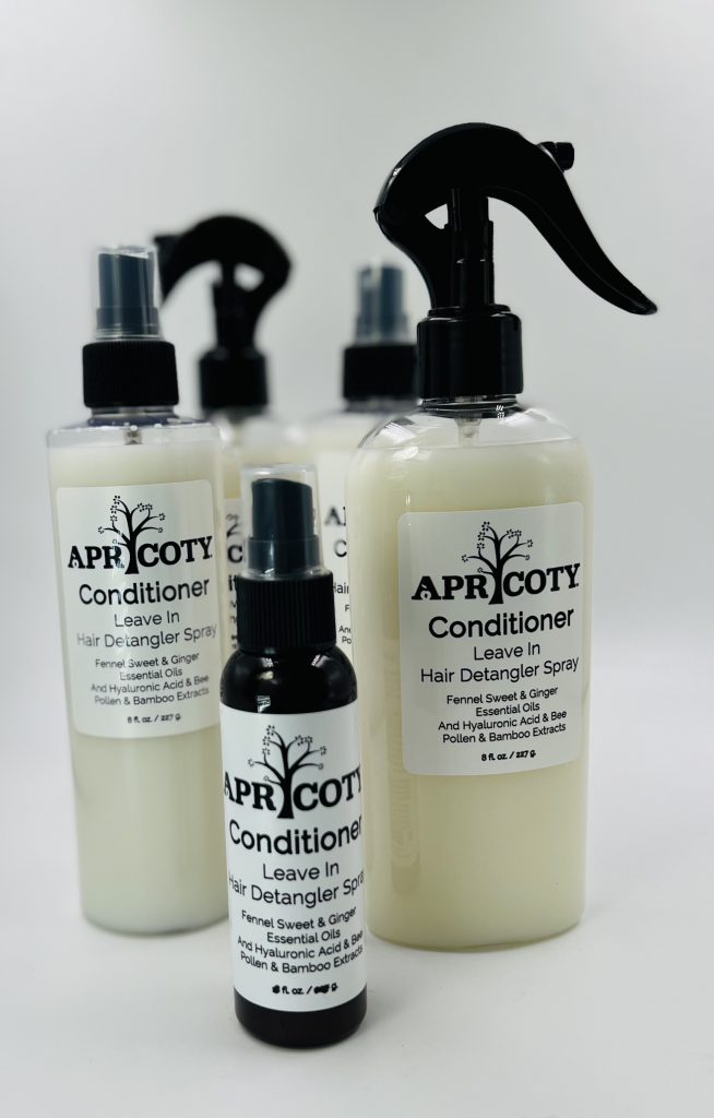 Leave in Hair Detangler Conditioning Spray | Apricoty