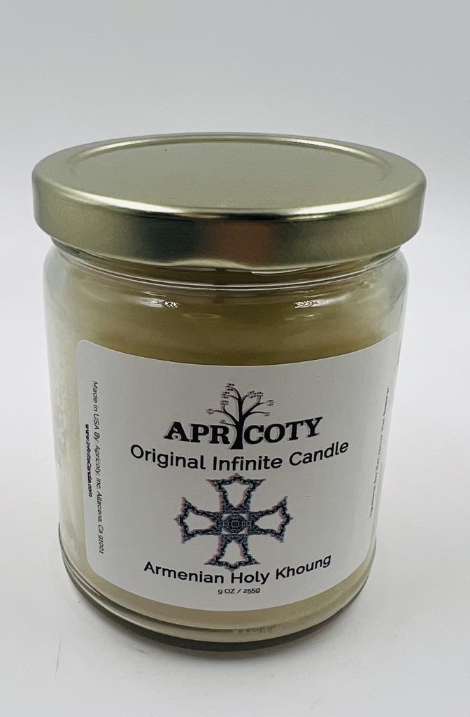 Armenian Holy Khoung Candle | Apricoty
