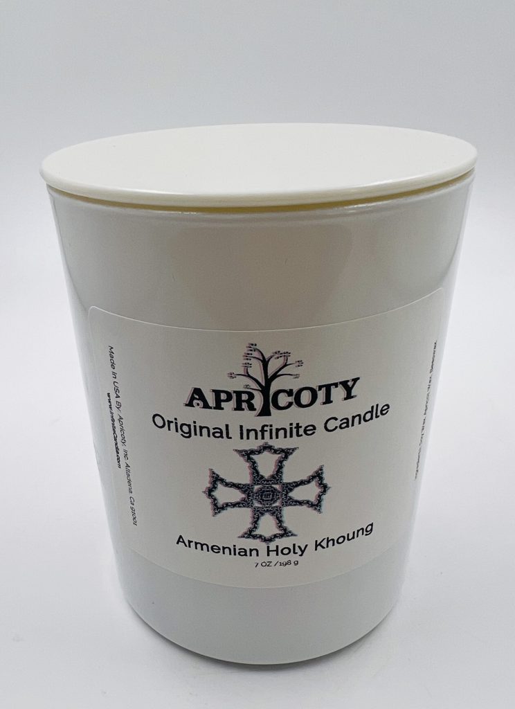 Armenian Holy Khoung Candle | Apricoty